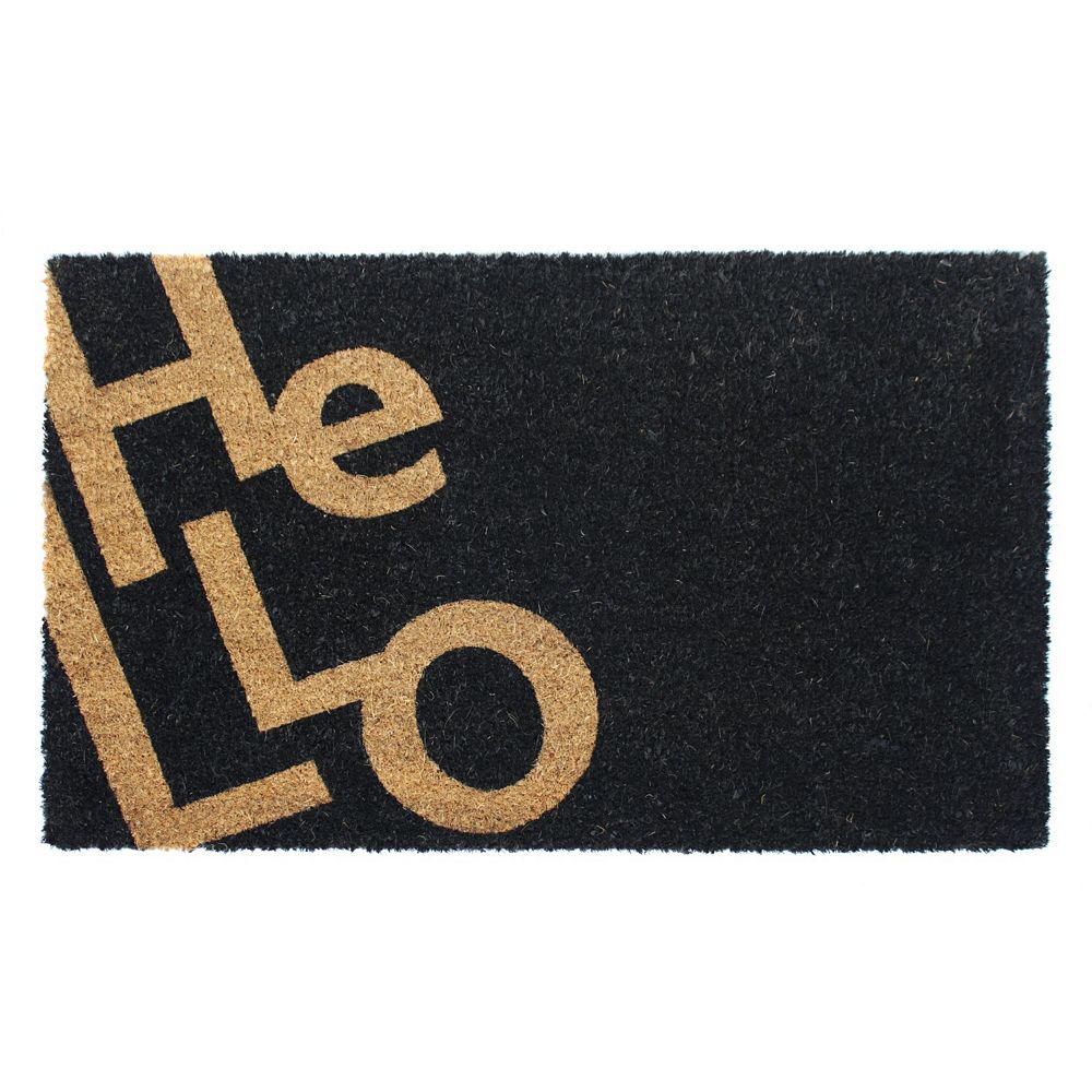 RugSmith Zigzag Hello Doormat - 18'' x 30''