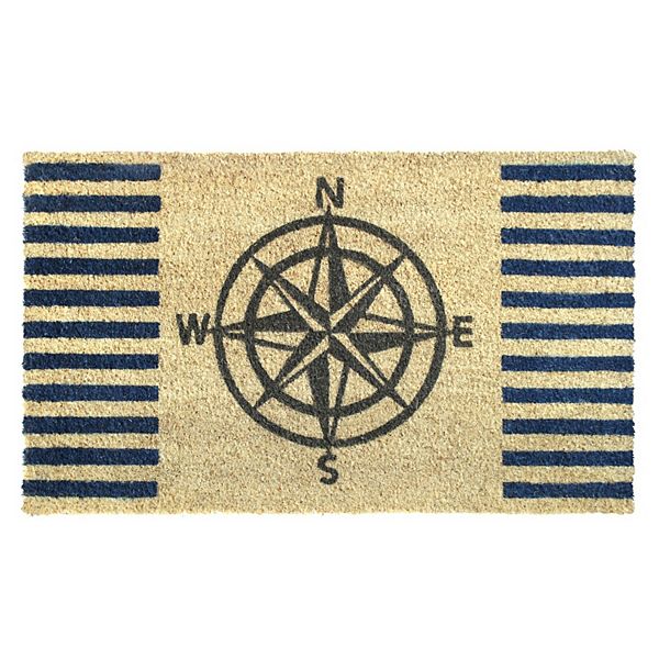 RugSmith Welcome Compass Doormat - 18'' x 30''