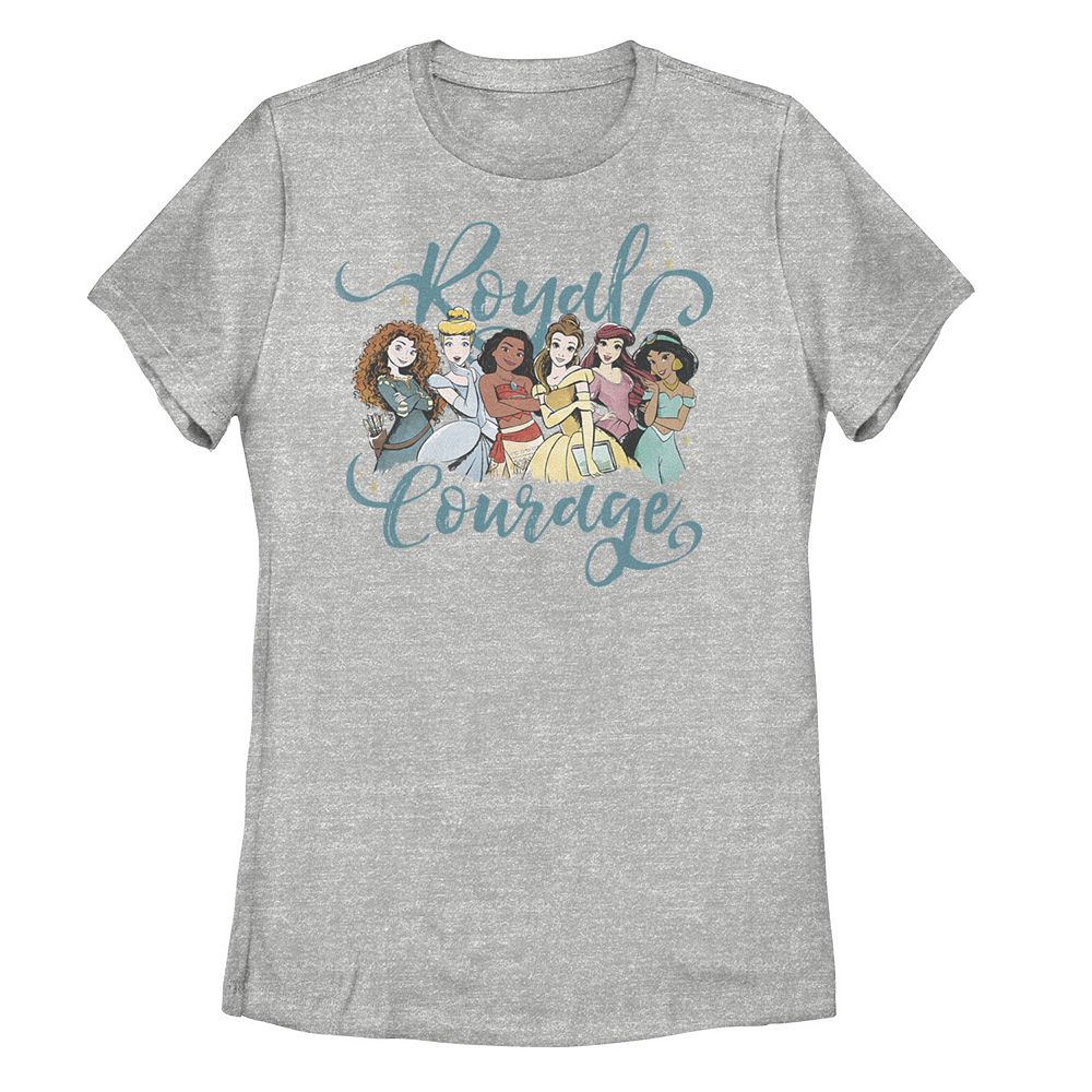 Disney Princesses Royal Courage Group Sketch Juniors' Graphic Tee