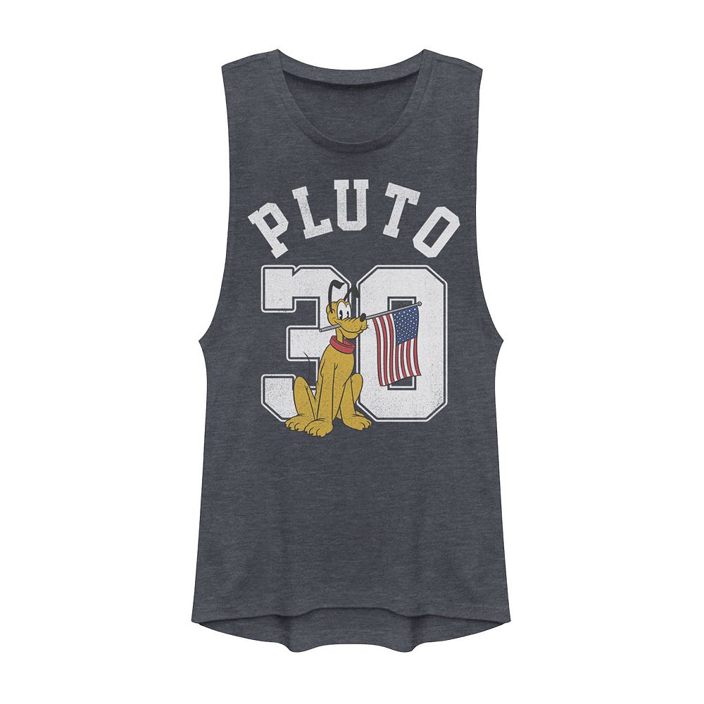 Juniors' Disney's Mickey & Friends Pluto American Flag Collegiate ...