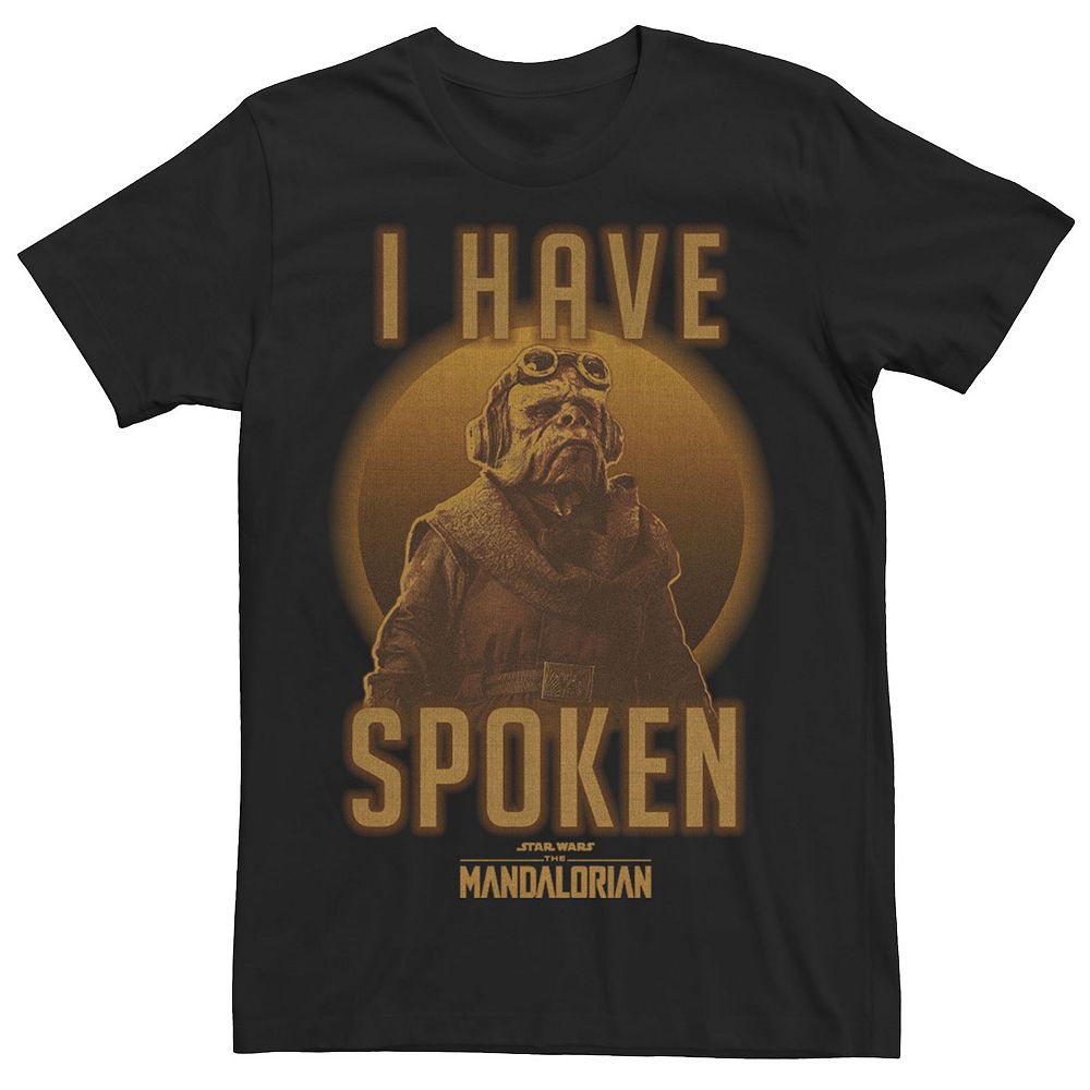 Men's Star Wars The Mandalorian Kuiil I Have Spoken Portrait Graphic Tee