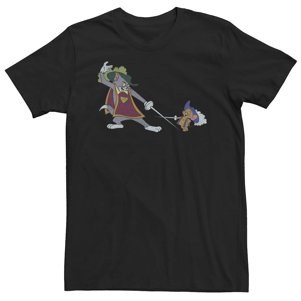 Mens Tom And Jerry Sword Fight Scene Tee