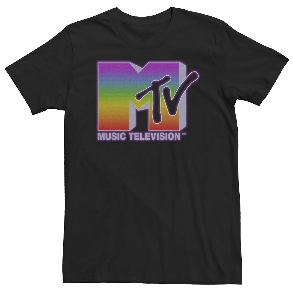 Big & Tall MTV Rainbow Static Tee