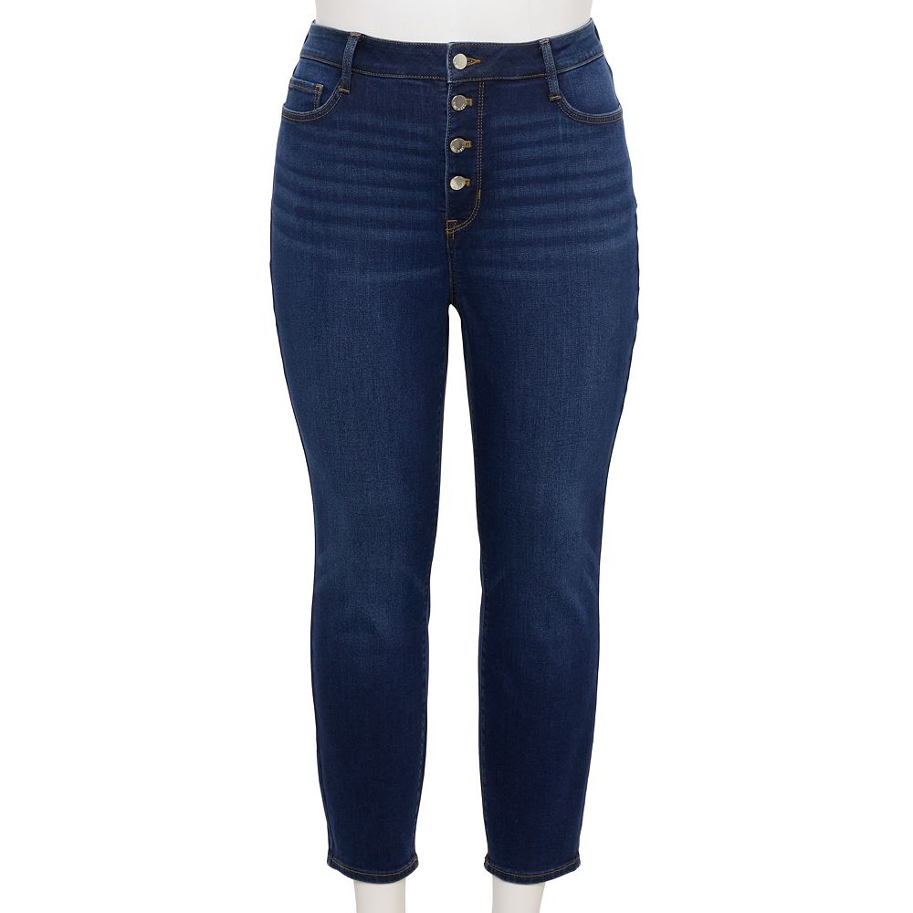 Plus Size Nine West Slimming Skinny Ankle Jeans