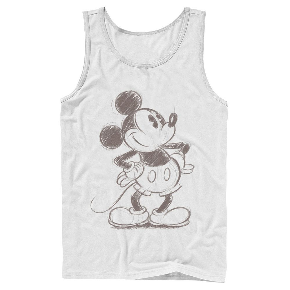 Disney's Mickey Mouse Men's Pencil Sketch Original Tank Top