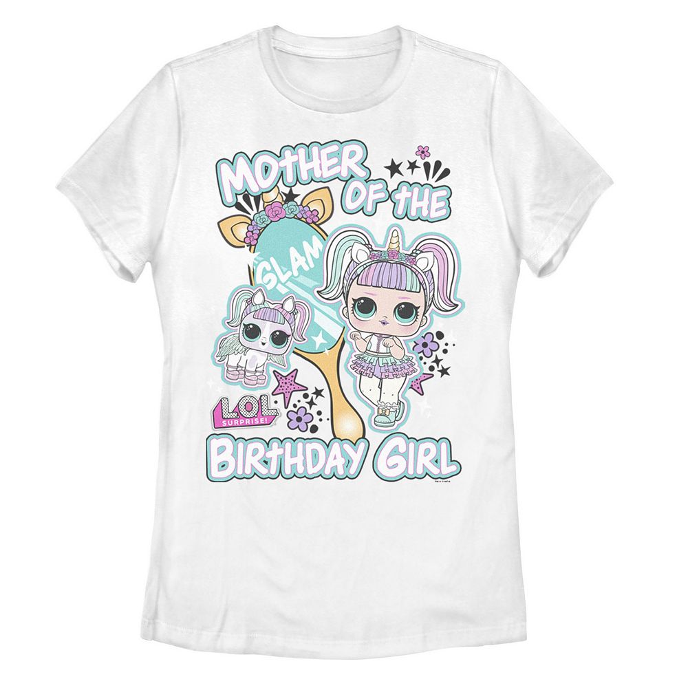 Juniors' LOL Surprise Mother Of The Birthday Girl Tee