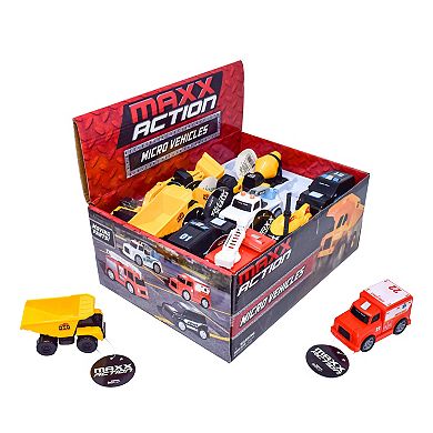 Maxx Action Micro Construction and City Vehicles Assortment