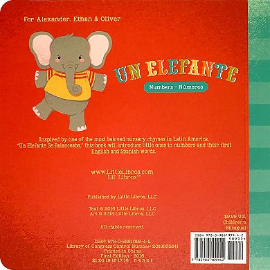 Lil' Libros Un Elefante: Numbers / Números Board Book