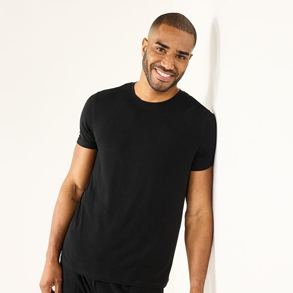 Men's Sonoma Goods For Life® Seriously Soft Crewneck Pajama Tee - Black ... Men's Sonoma Goods For Life® Seriously Soft Crewneck Pajama Tee - Black ...