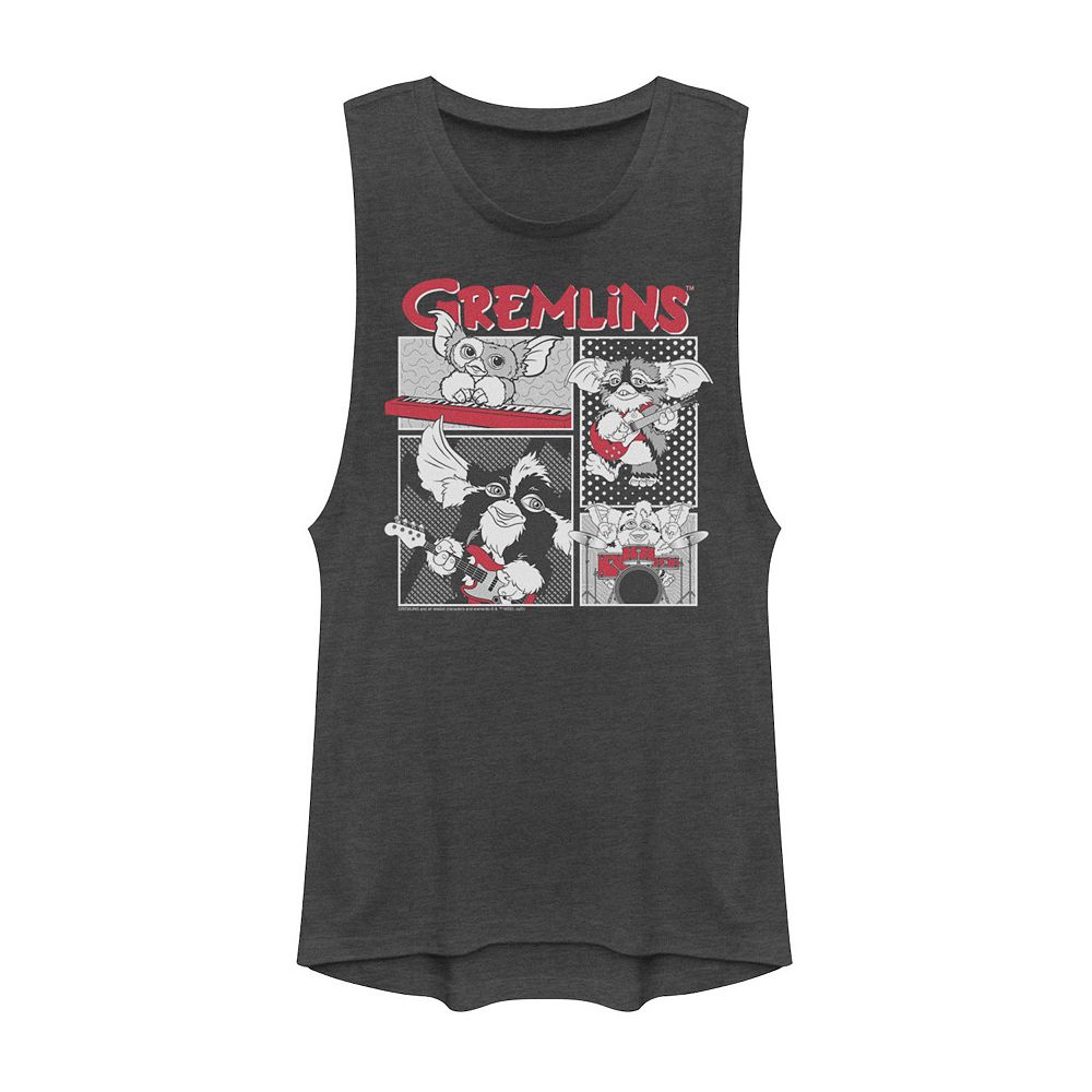 Juniors' Gremlins Band Comic Panels Muscle Tank Top