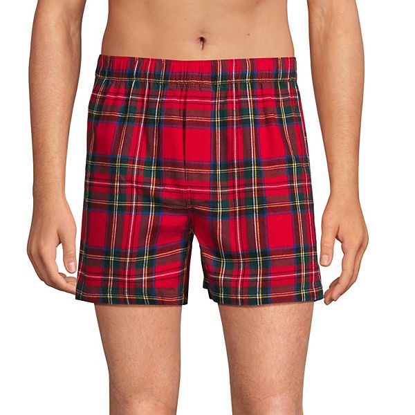 Men's Lands' End Classic-Fit Cotton Flannel Boxers