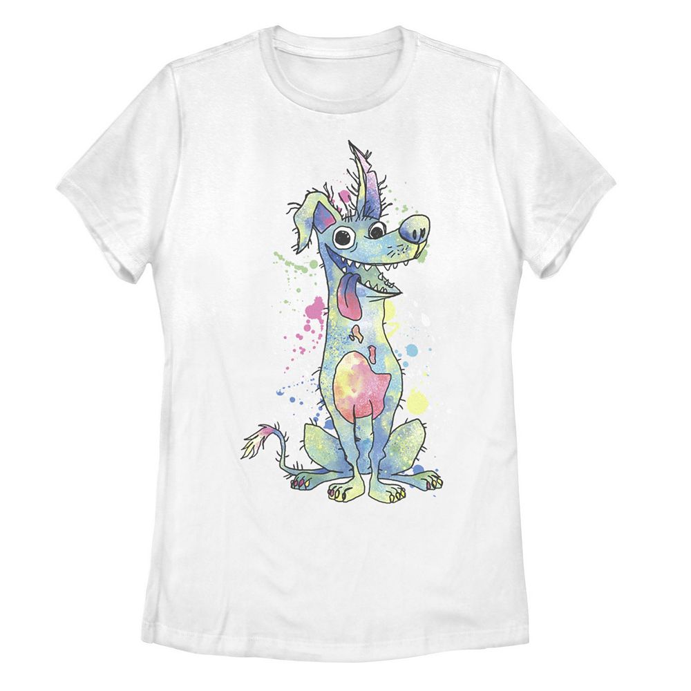 Disney / Pixar's Coco Juniors' Dante Smiling Watercolor Splatter Tee