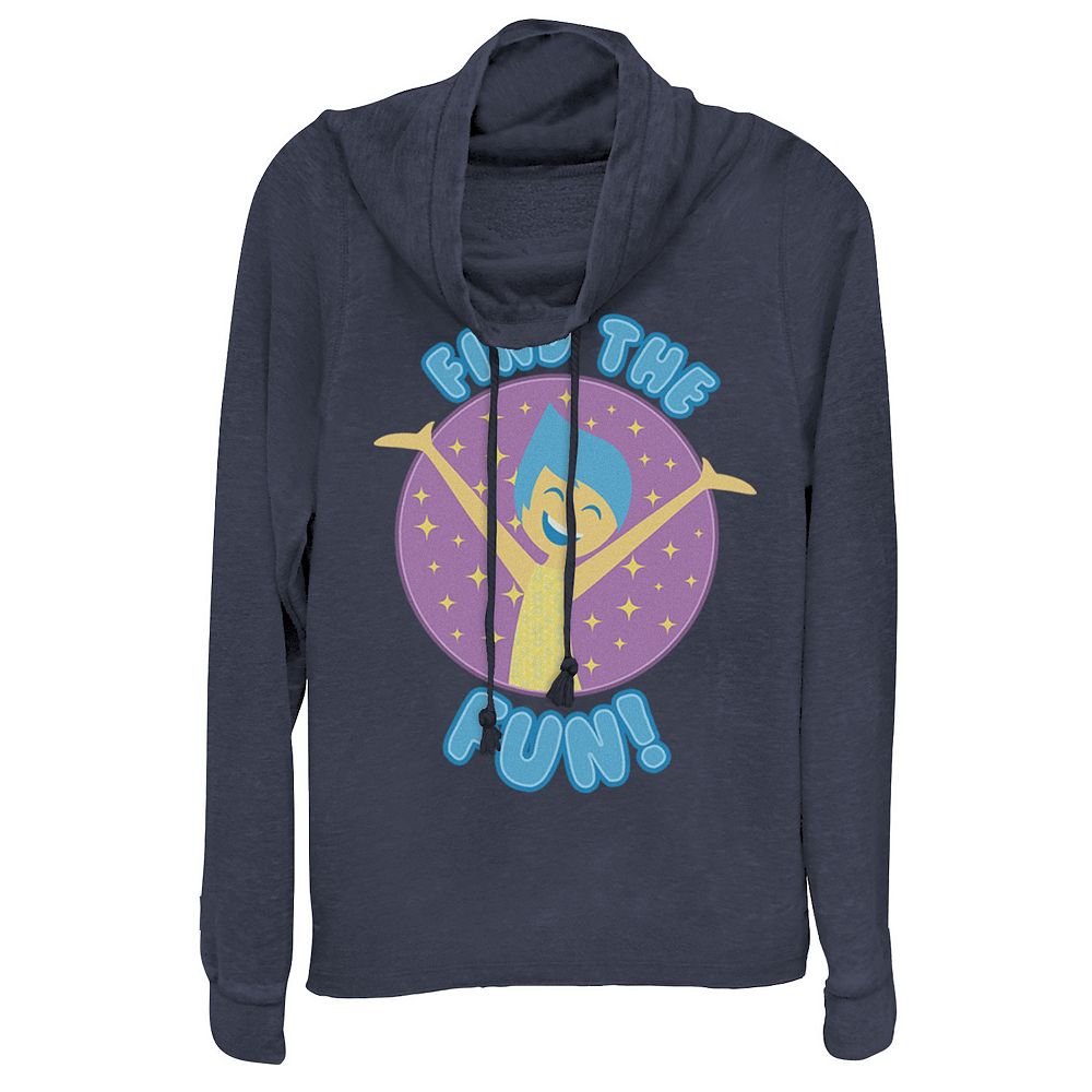 Juniors' Disney / Pixar Inside Out Find The Fun Cowlneck Graphic ...