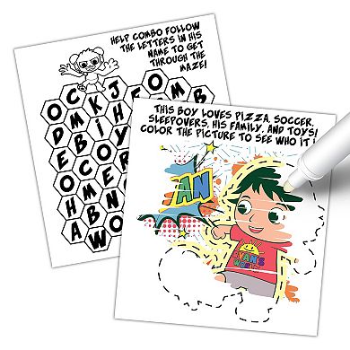 Ryan's World Imagine Ink Magic Ink Marker and Coloring Book