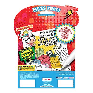 Ryan's World Imagine Ink Magic Ink Marker and Coloring Book