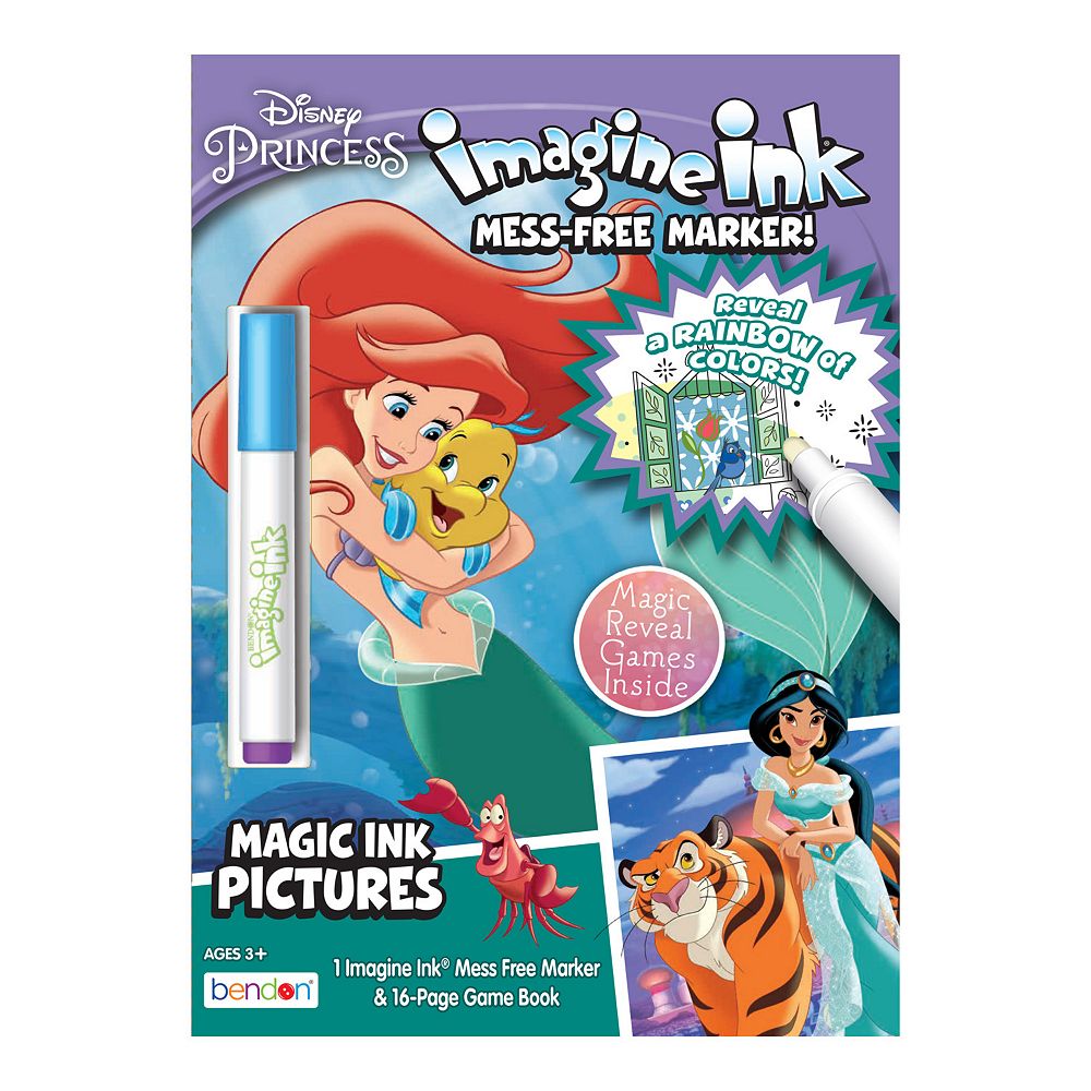 Disney Princess Imagine Ink Magic Ink Marker and Coloring Book