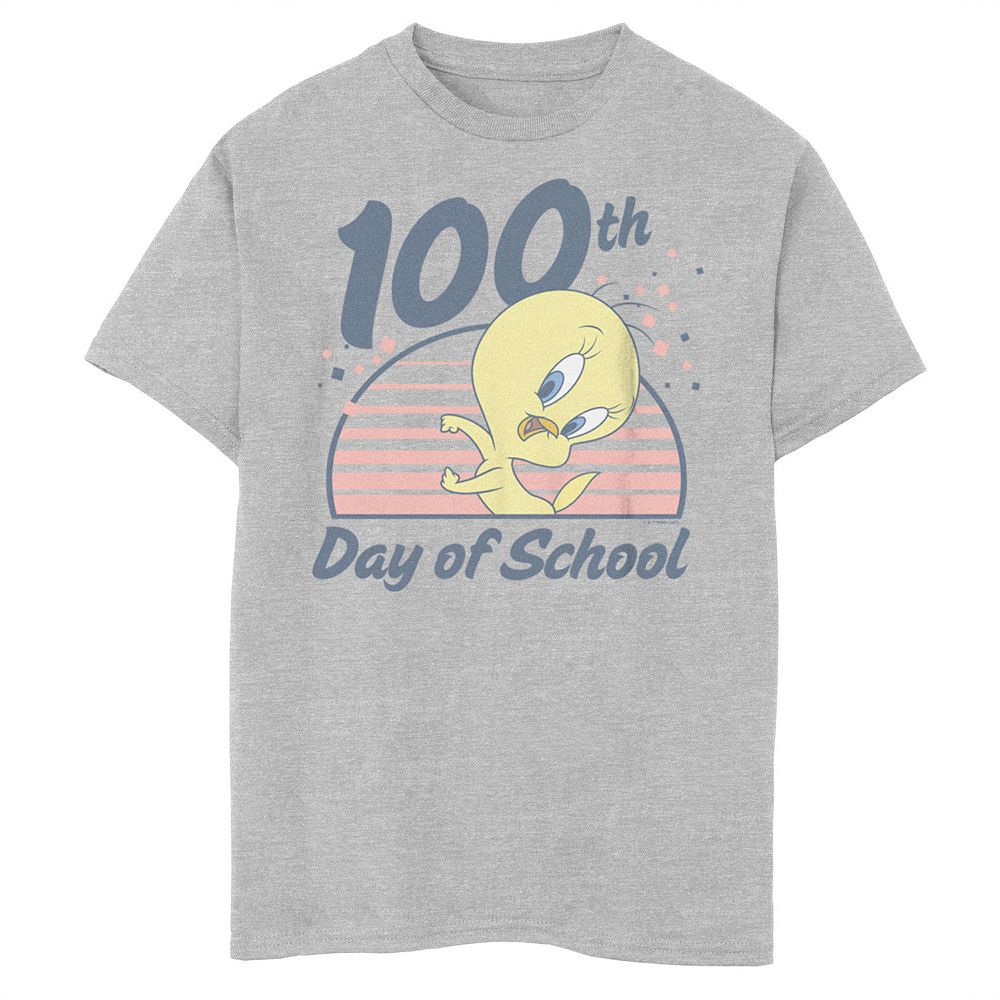 Boys 6-20 Looney Tunes Tweety Bird 100th Day Of School Tee