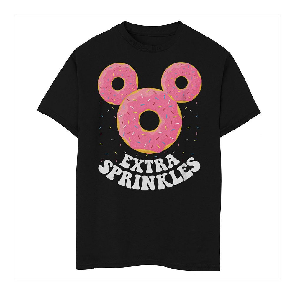 Disney's Mickey Mouse Boys 8-20 Extra Sprinkles Donut Logo Tee