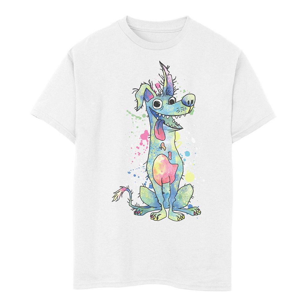 Disney / Pixar's Coco Dante Boys 6-20 Smiling Watercolor Splatter Tee