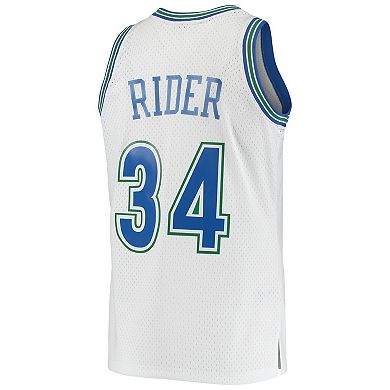 Men's Mitchell & Ness Isaiah Rider White Minnesota Timberwolves 1995/96 ...