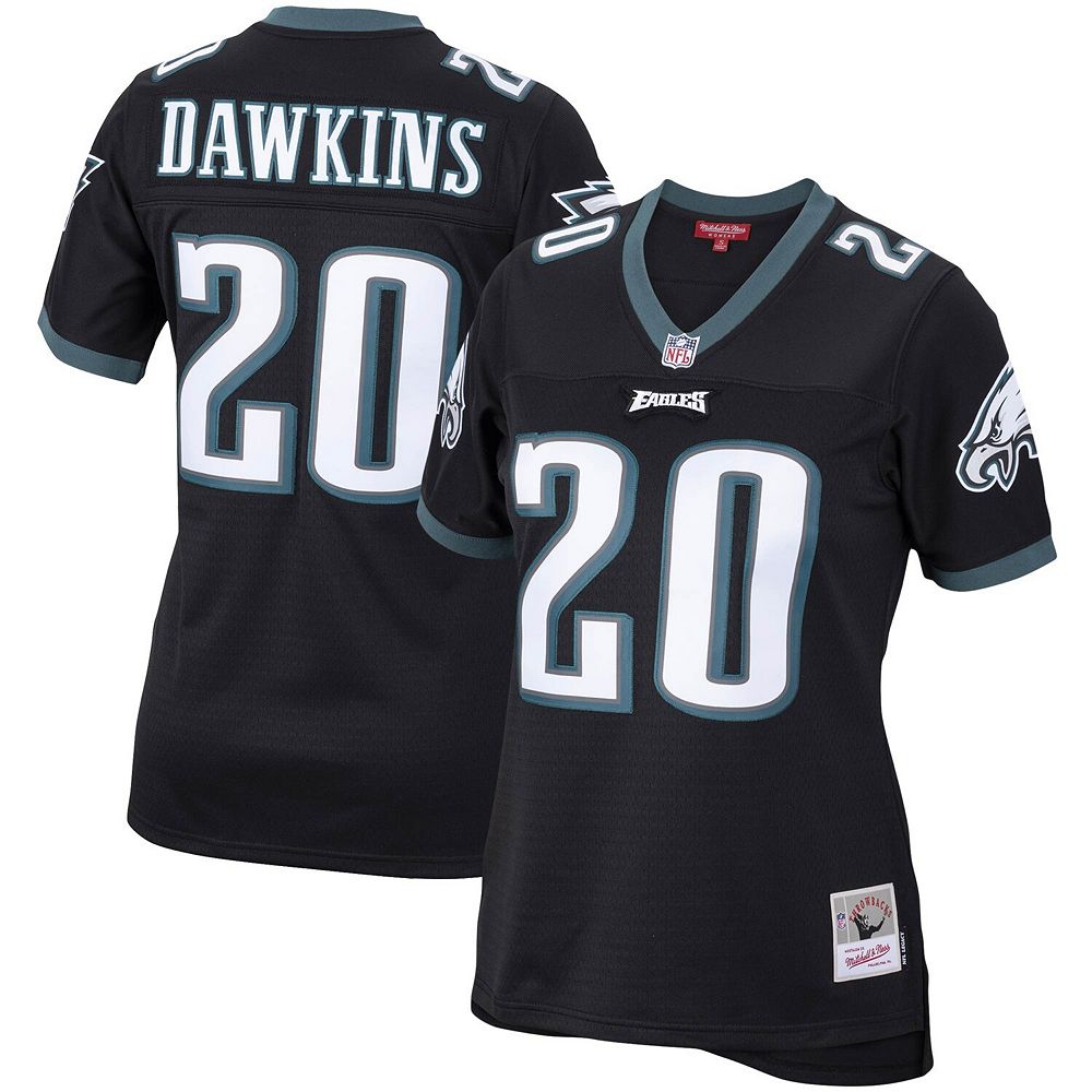 Women's Mitchell & Ness Brian Dawkins Black Philadelphia Eagles Legacy ...