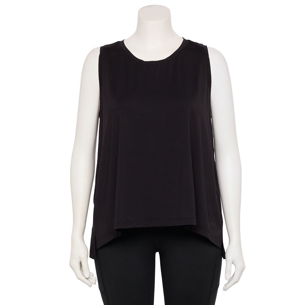 Plus Size FLX Core High-Low Tank