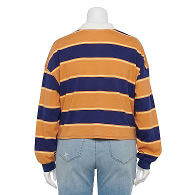 Juniors' Plus Size SO® Cropped Polo Shirt