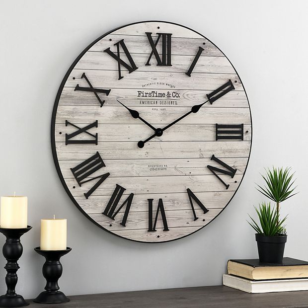 FirsTime Black Ellington Pendulum Wall Clock, Farmhouse,, 51% OFF