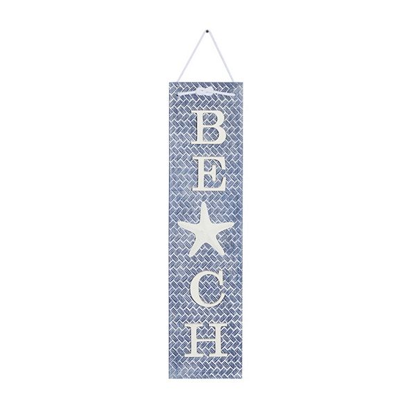 Stella & Eve Pine Wood "Beach" Wall Decor