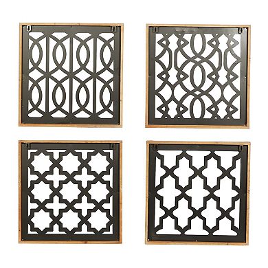 Stella & Eve Wood Wall Decor 4-Piece Set