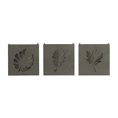 Stella & Eve Contemporary Gold Leaf Wall Decor 9-Piece Set