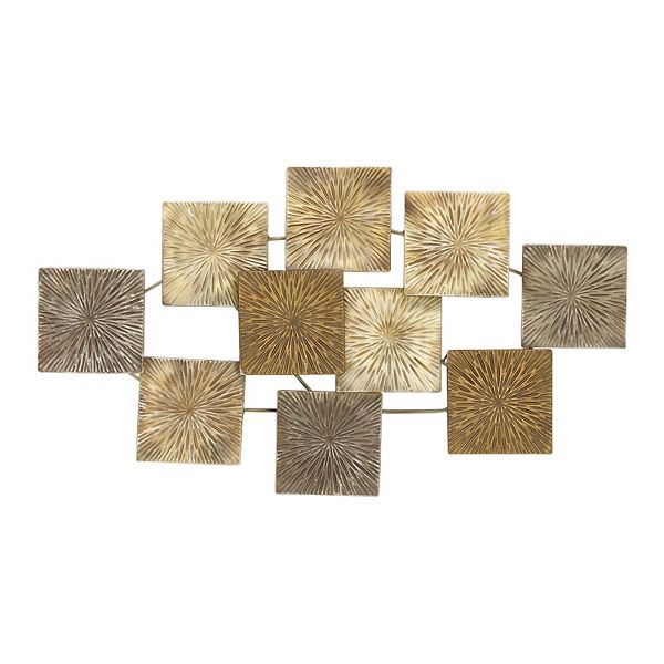 Stella & Eve Abstract Gold Metal Wall Decor