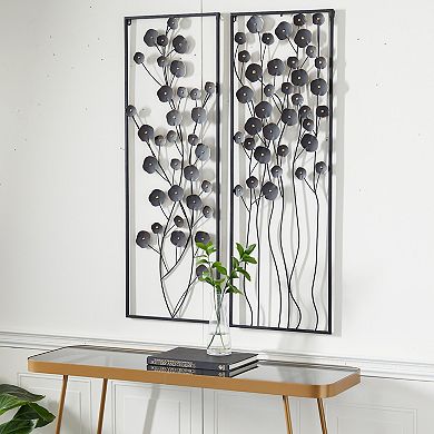 Stella & Eve Floral Rectangular Wall Decor 2-piece Set