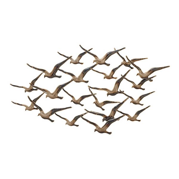 Stella & Eve Gold Finish Birds Wall Decor