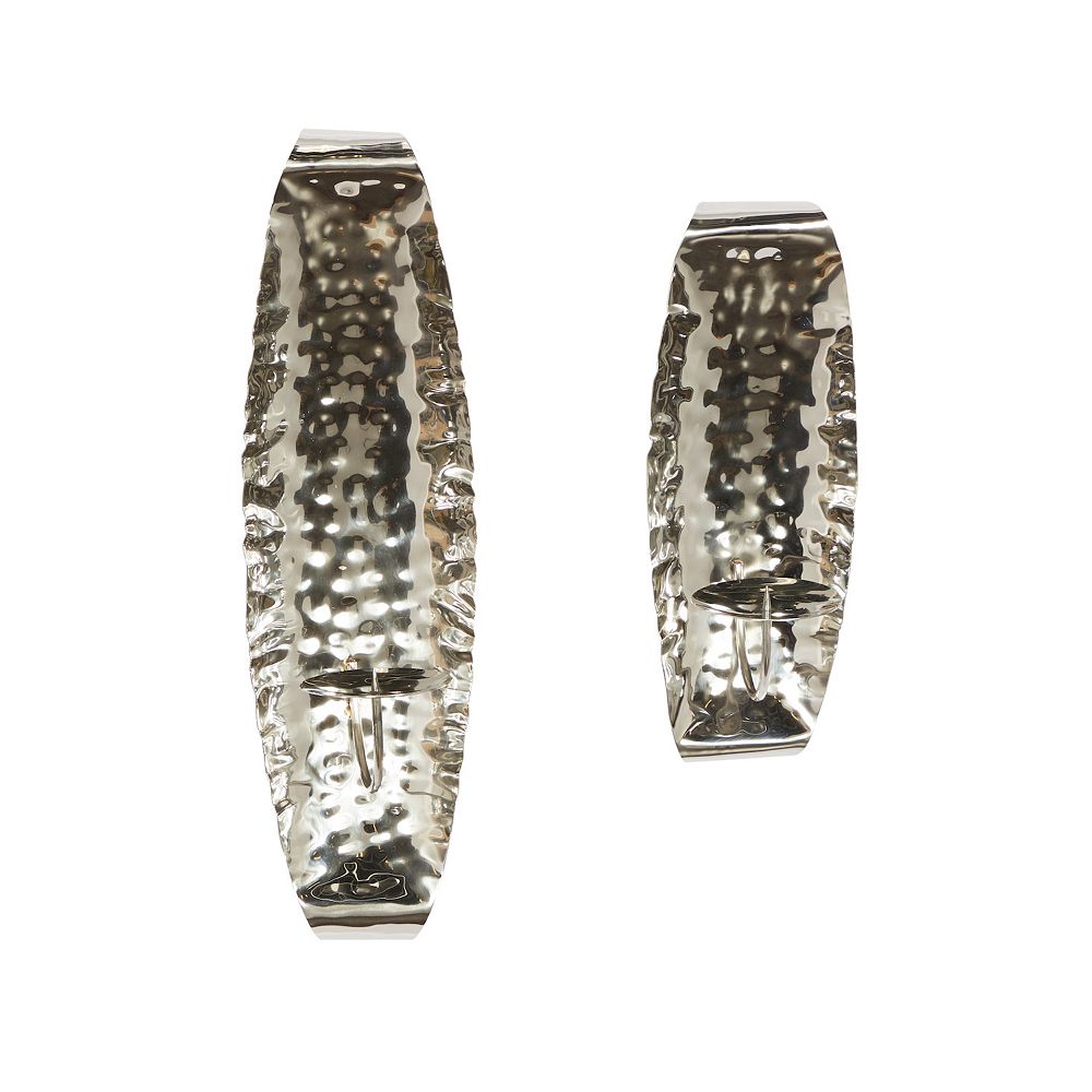 Stella & Eve Hammered Candleholder Sconce Wall Decor 2-piece Set
