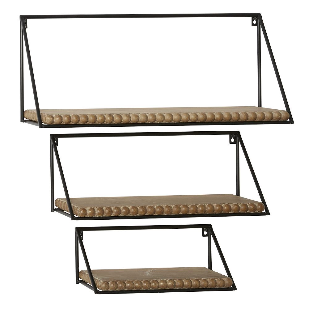 Stella & Eve Beaded Wall Shelf 3-piece Set