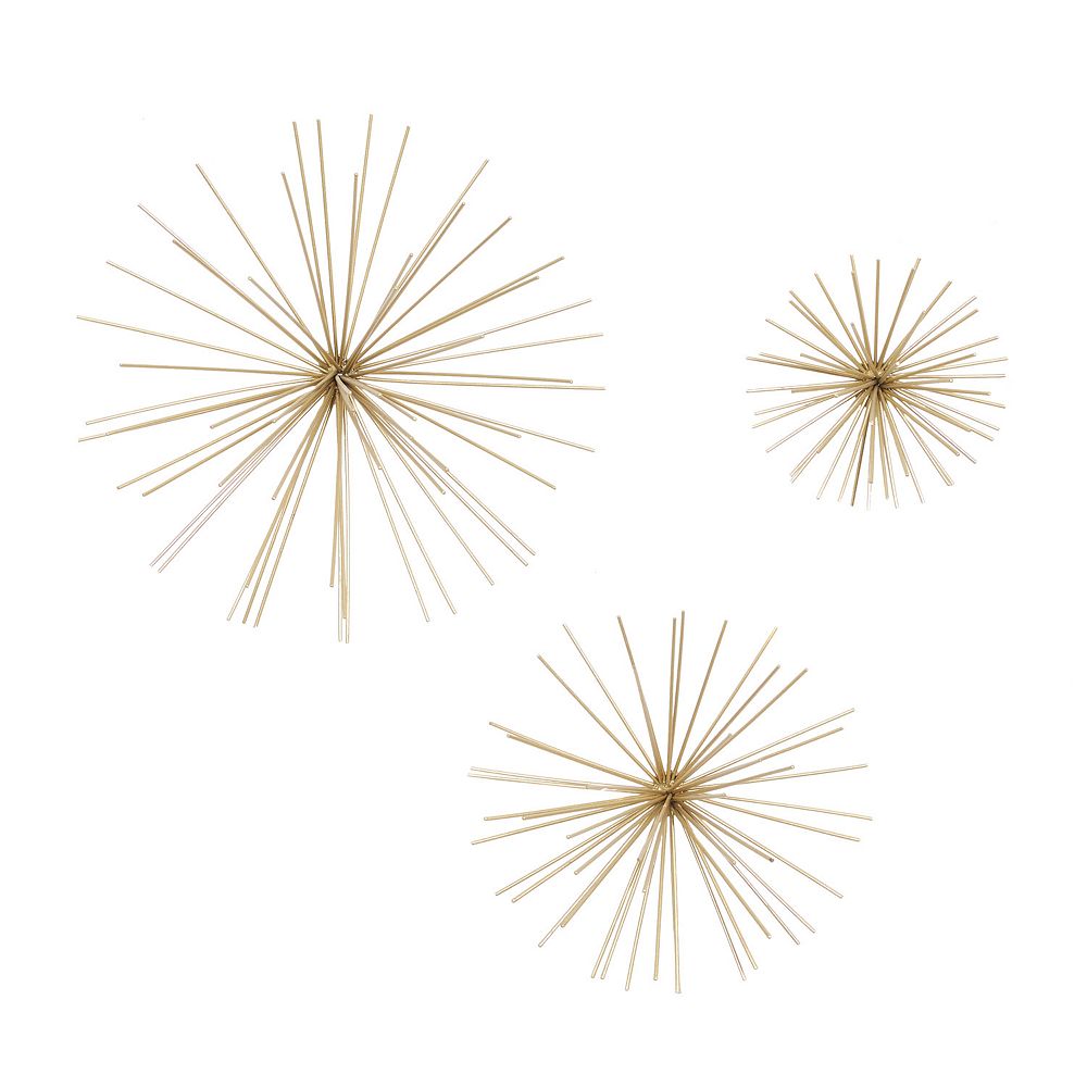 Stella & Eve Metallic Sunburst Wall Decor 3-piece Set