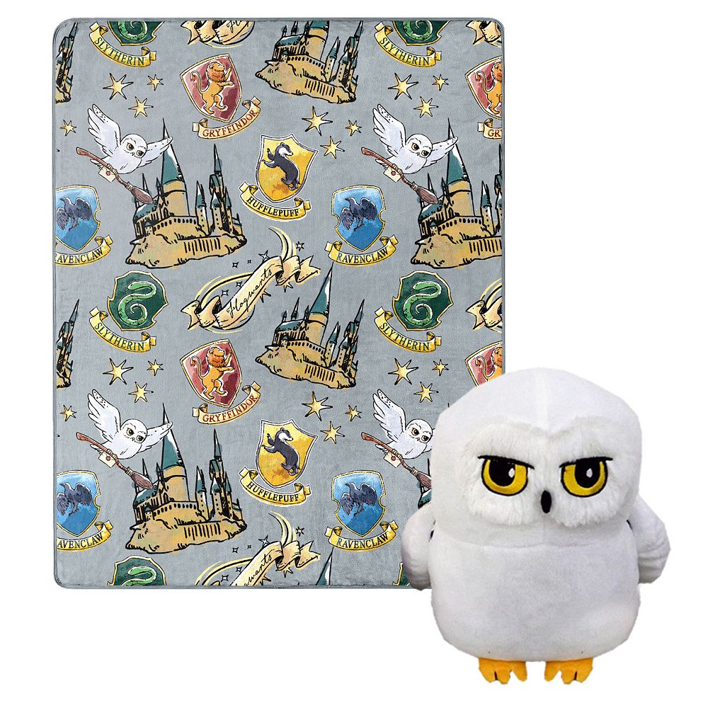 Harry Potter Hedwig Magic Character Hugger Pillow & Silk Touch Throw Set
