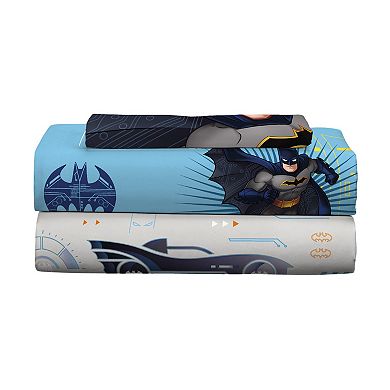 Batman Into Action Sheet Set with Pillowcases