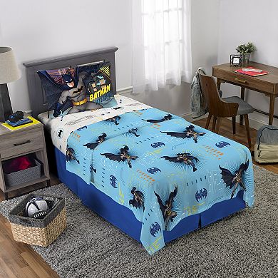 Batman Into Action Sheet Set with Pillowcases