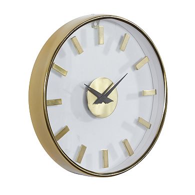 Stella & Eve Gold Aluminum Wall Clock