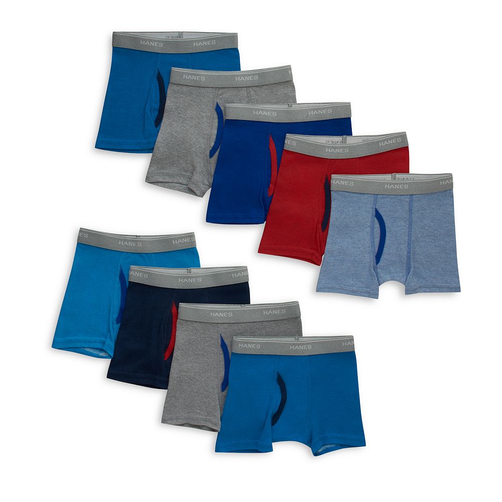 Toddler Boy Hanes® 9-Pack Ultimate Boxer Briefs Assorted Solids