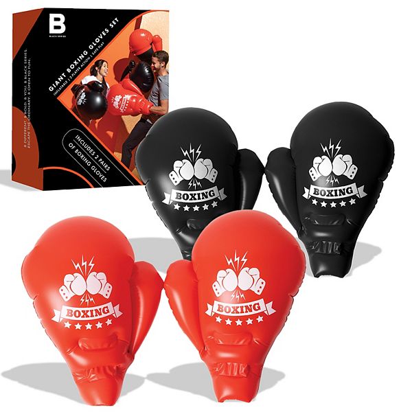 Black Series Inflatable Giant Boxing Glove Set