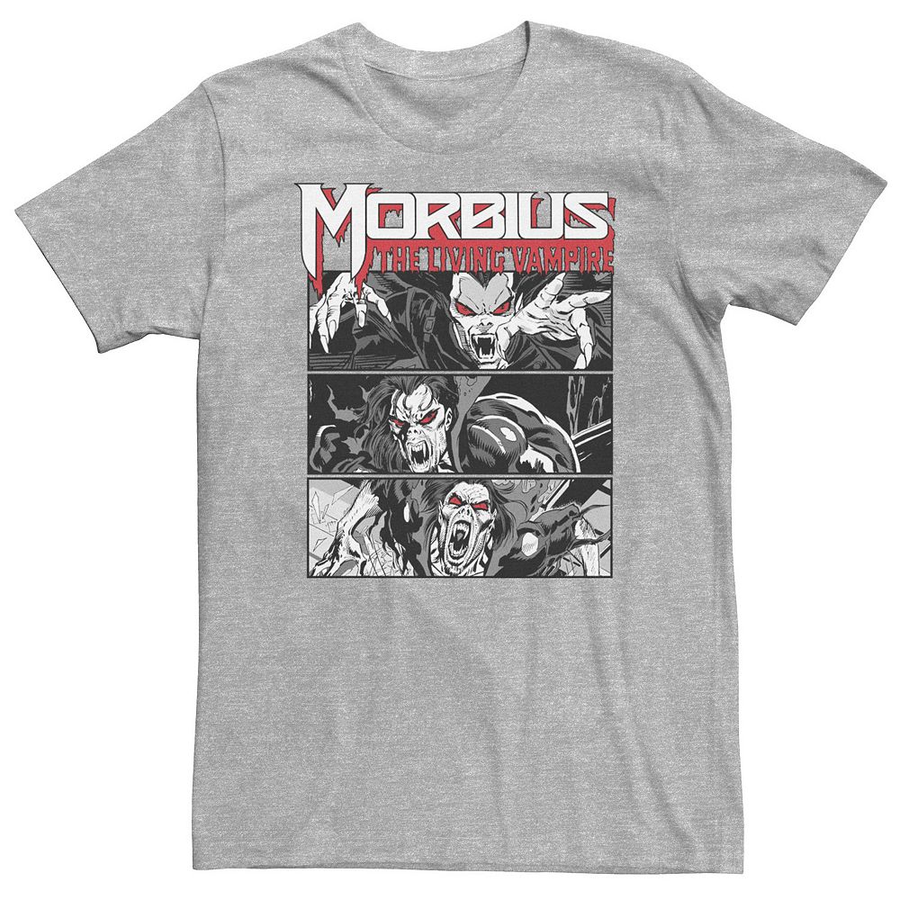 Big & Tall Marvel Morbius The Living Vampire Comic Panels Tee