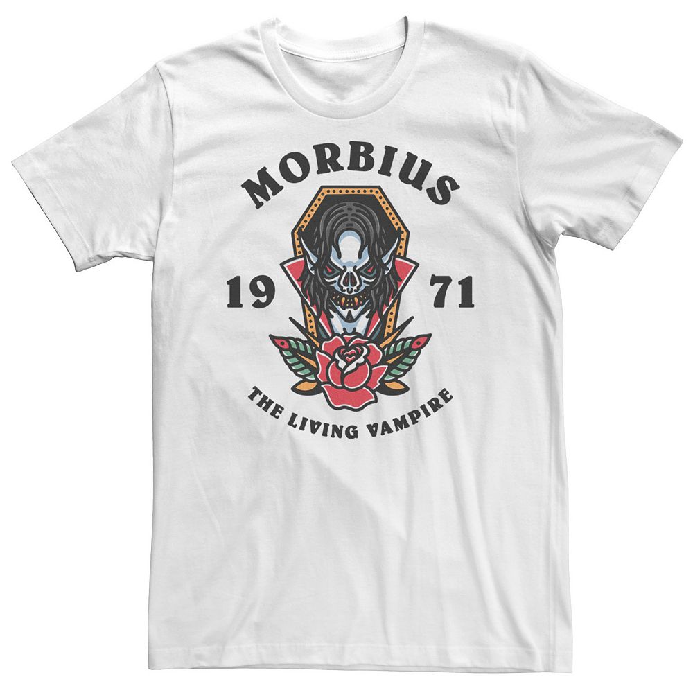 Big & Tall Marvel Morbius The Living Vampire 1971 Tattoo Style Tee