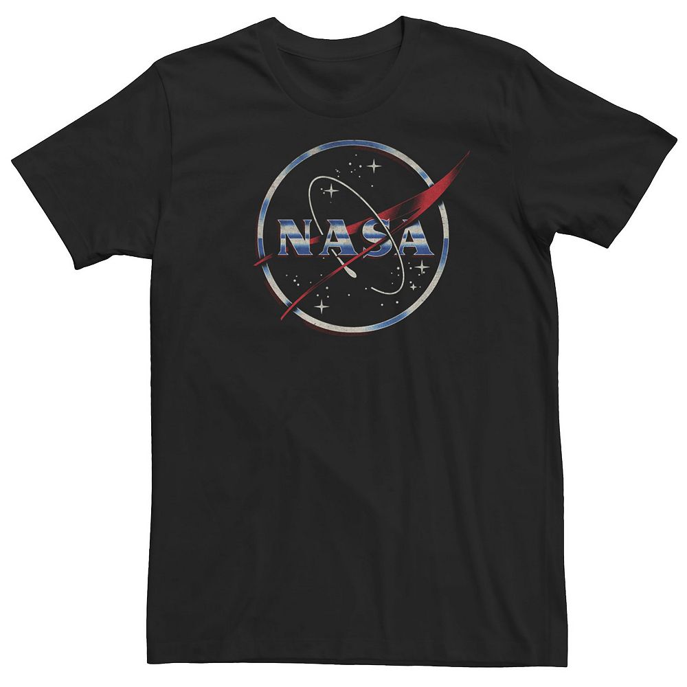 Big & Tall NASA 80s Space Station Logo Tee
