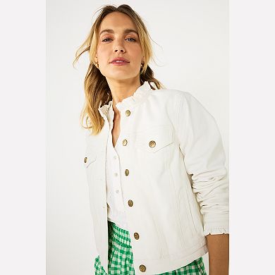 Women's Draper James Ruffle Trim Denim Jacket