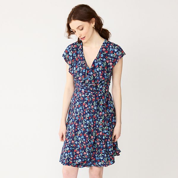 Women's DRAPER JAMES RSVP™ Ruffle Wrap Dress