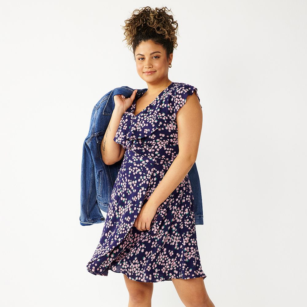 Women's DRAPER JAMES RSVP™ Ruffle Wrap Dress