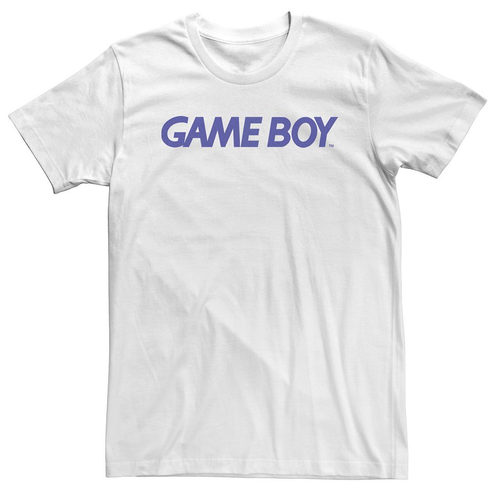 Big & Tall Nintendo Gameboy Simple Text Logo Tee